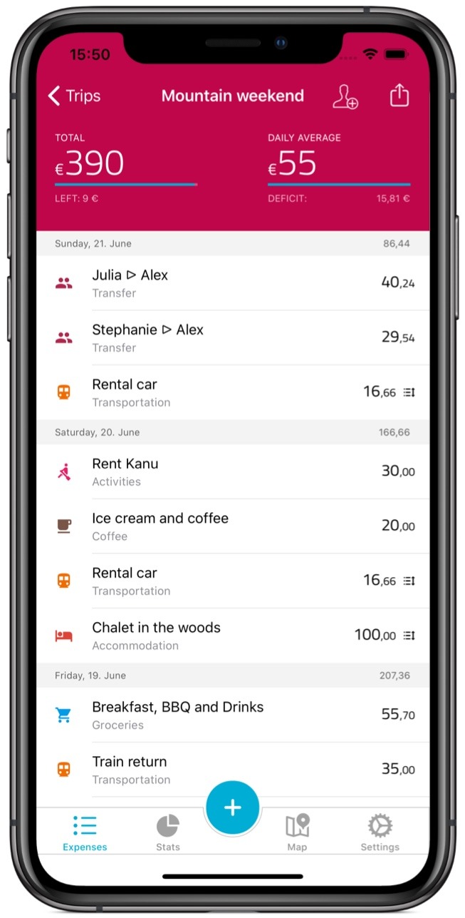Organize your group bills: use TravelSpend for cost splitting